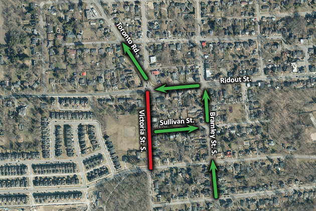 NOTICE OF TEMPORARY HAUL ROUTE CHANGE - Victoria Street South - PHAI